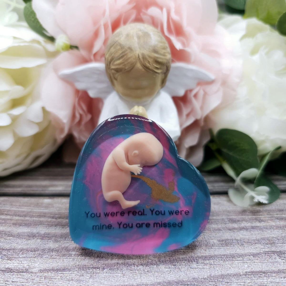 10 week Baby Loss Remembrance Heart – 54mm (A11) – Tigerlilly With Love