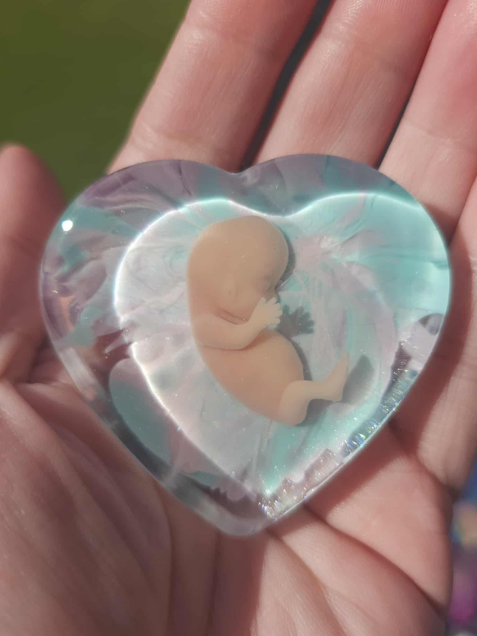 10 week Baby Loss Remembrance Heart – 54mm (A84) – Tigerlilly With Love